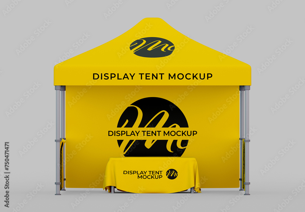 Front View Display Tent Mockup Stock Template | Adobe Stock