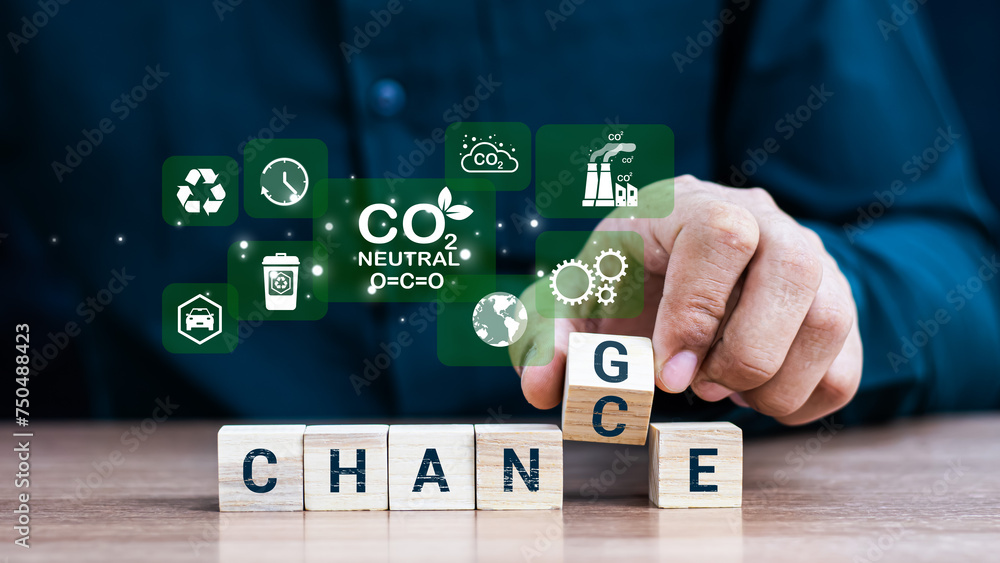 Net Zero and Carbon Neutral Concepts Net Zero Emissions Goals A climate ...