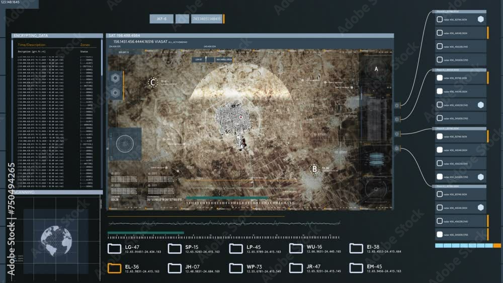 Military Surveillance System Searching For Terrorists By Scanning City ...