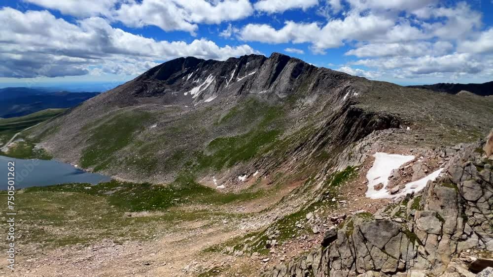 Summit Lake Park Mount Blue Sky Evans fourteener high elevation peak ...