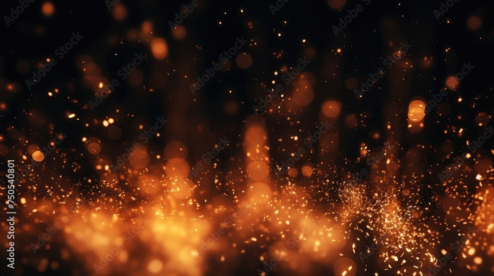 abstract background. explosion of fire, Fire spark overlay with smoke ...