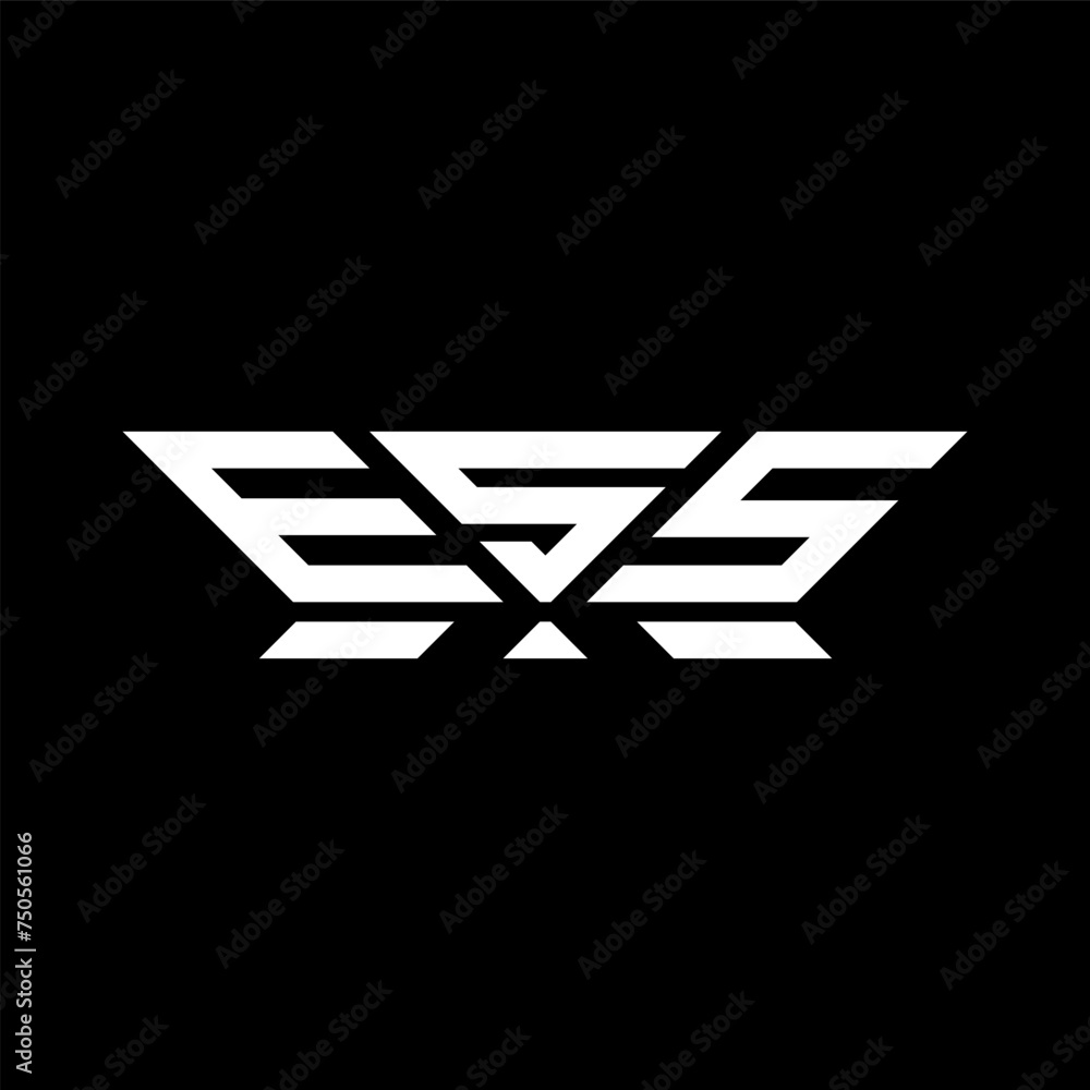 ESS letter logo vector design, ESS simple and modern logo. ESS ...