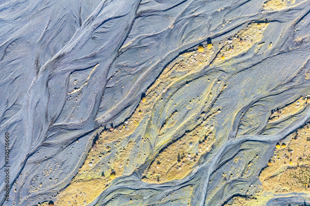 Aerial view of dynamic river patterns in the Northern rivers Stock ...