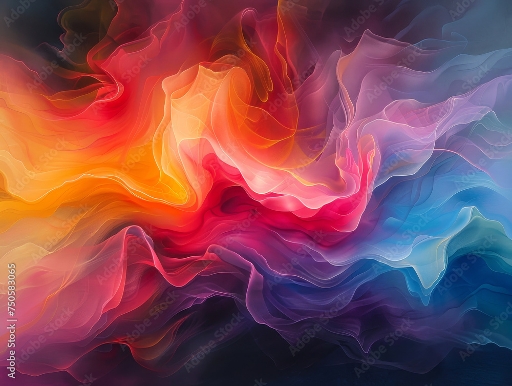 Exploring the blurred boundaries Create a mesmerizing artwork that captures the essence of ...