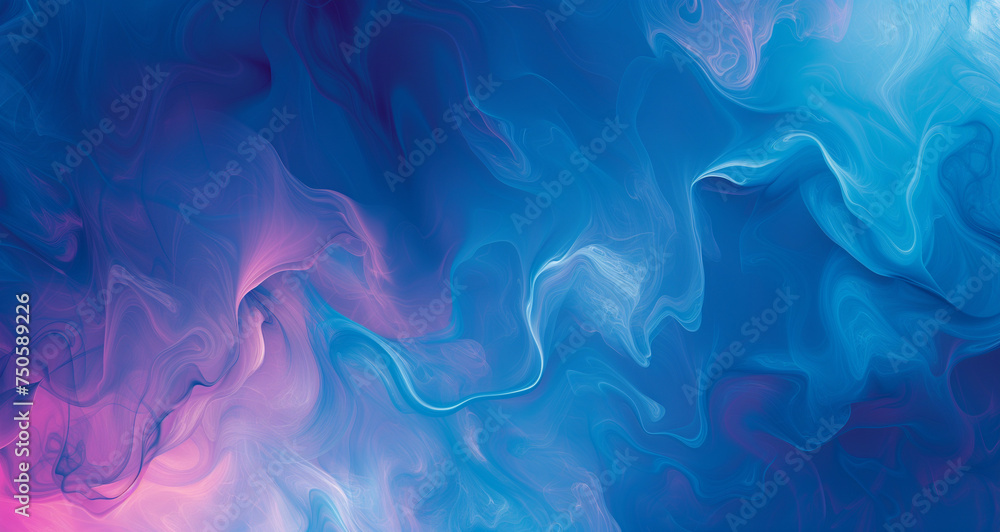 image of a colorful, abstract blue background, opacity and translucency ...