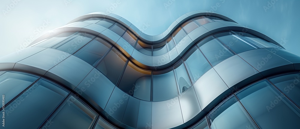 The angle of the corner building is visible in the 3D simulation. The ...