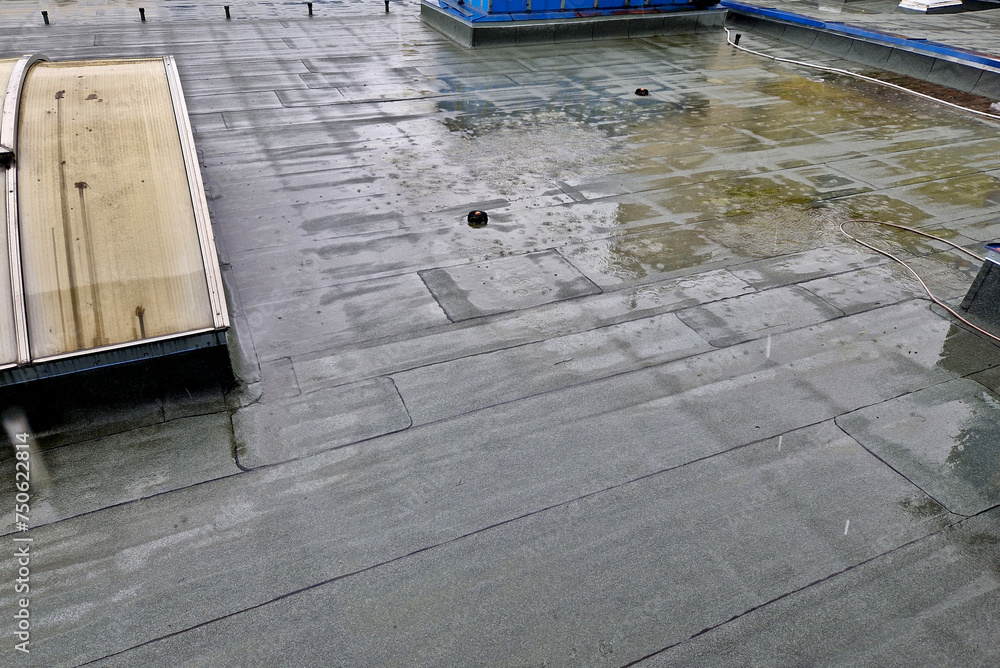 asphalt foil roof insulation is best tested by flooding it with water ...