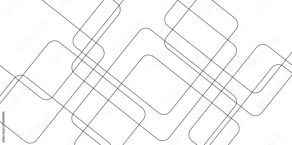 Abstract seamless random geometric white, black square lines pattern on ...