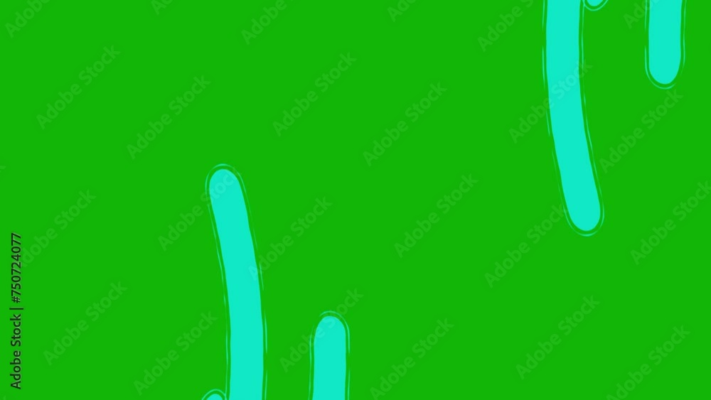 Cartoon Water Liquid Transition Animation on Green Screen - 4K ...