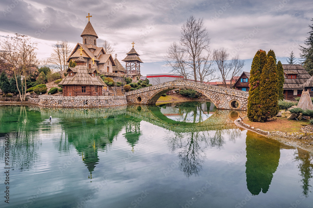 18 January 2024, Stanisici, Bosnia i Herzegovina: ethno village of ...