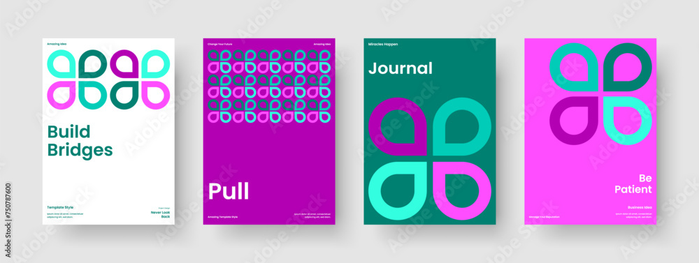 Modern Poster Layout. Geometric Report Design. Creative Flyer Template ...