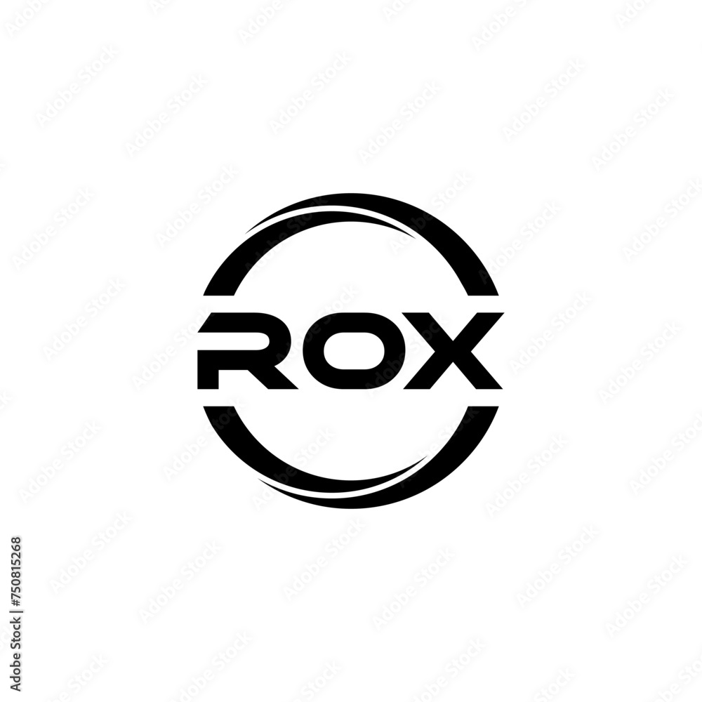 ROX letter logo design with white background in illustrator, cube logo ...