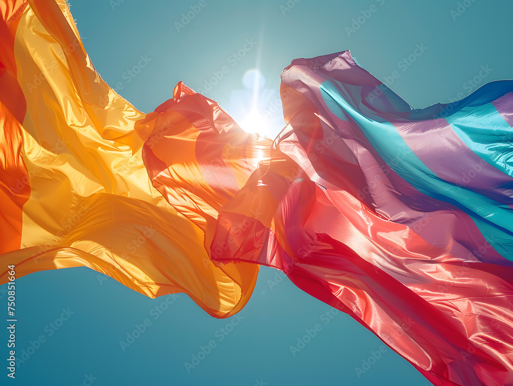 Celebrate Diversity: Bold and Vibrant Pride Flag Photos Stock Photo ...
