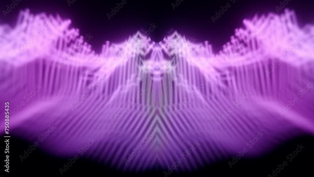 Abstract design animated background. Sound wave texture pattern loop ...