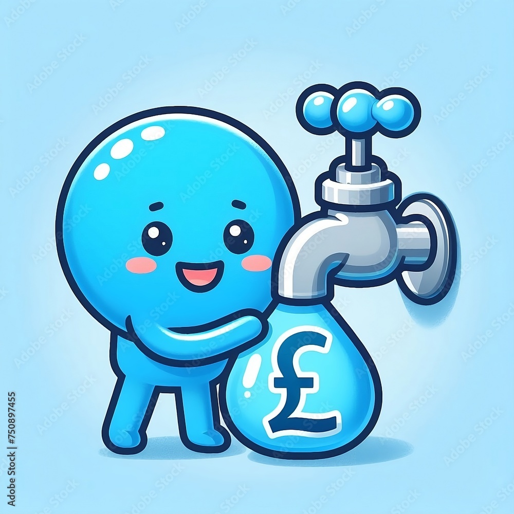 Blue Cartoon Characters Design Vector Art Illustration. Blue man ...