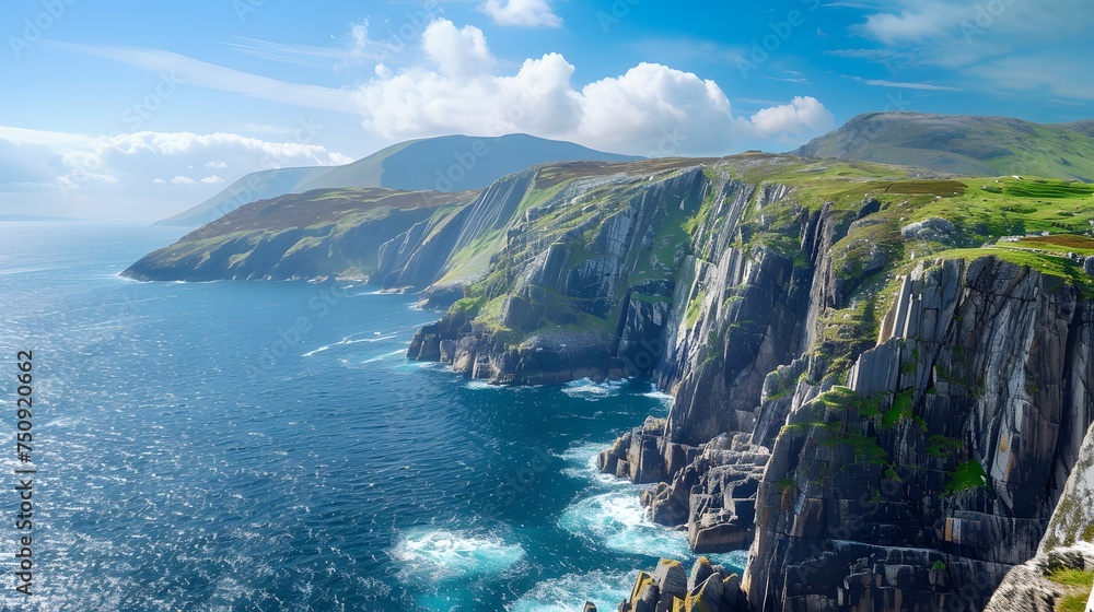 Kerry Cliffs, widely accepted as the most spectacular cliffs in County ...
