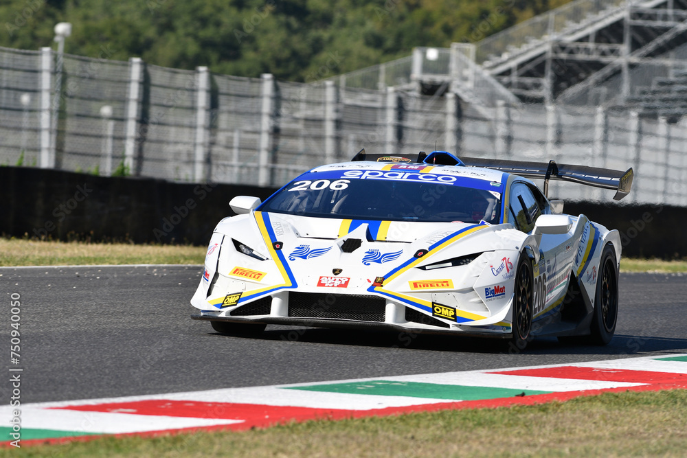 Scarperia, 29 September 2023: Lamborghini Huracan St of team Vsr drive ...