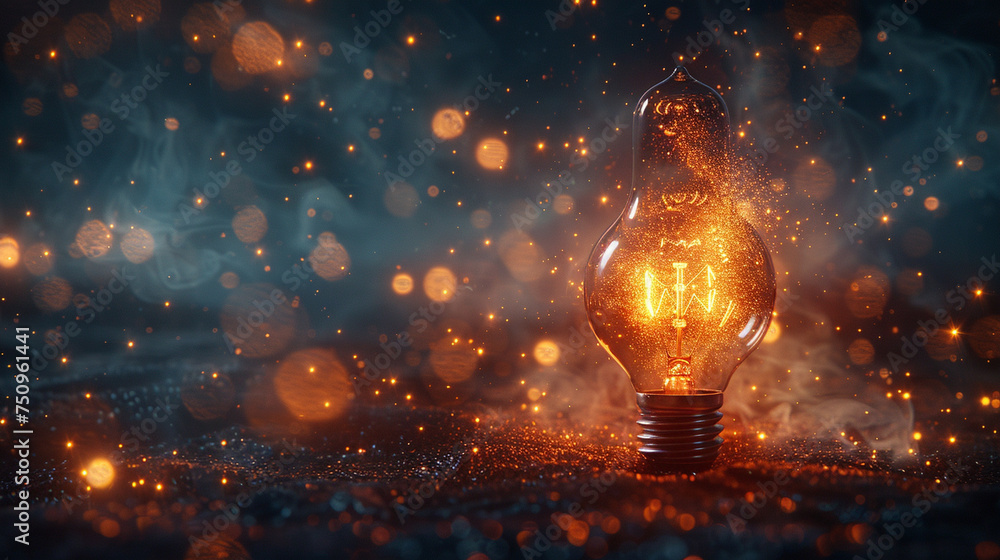 Experience the spark of inspiration with a captivating portrayal of a ...