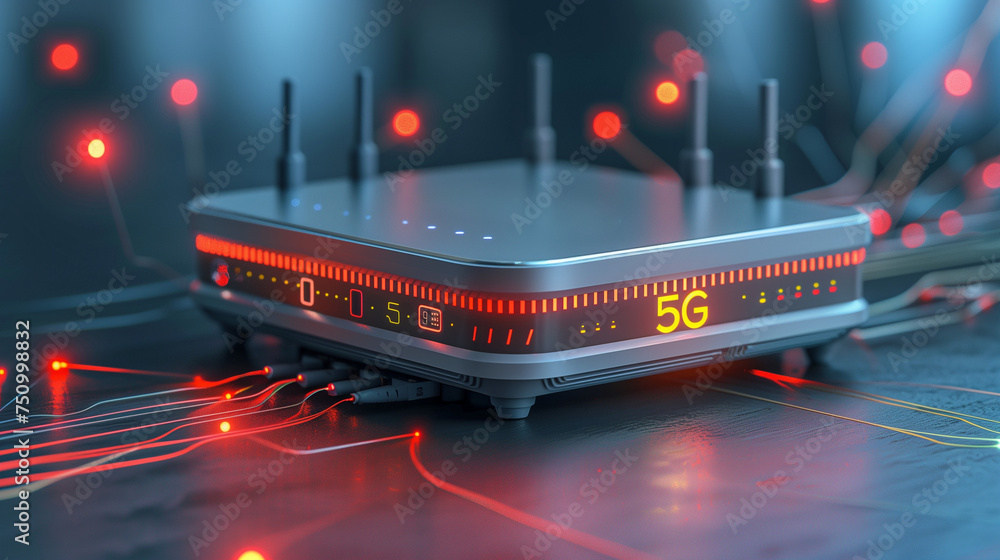 5g next-generation router for high bandwidth internet technology, 5g ...