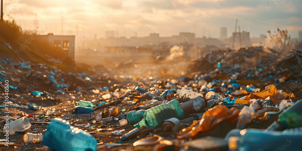 Waste management and recycling statistics background. Graph showing ...