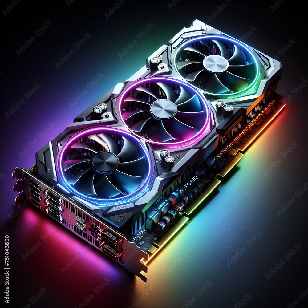 Next generation Modern High-End Powerful Hardware Gaming Computer GPU ...