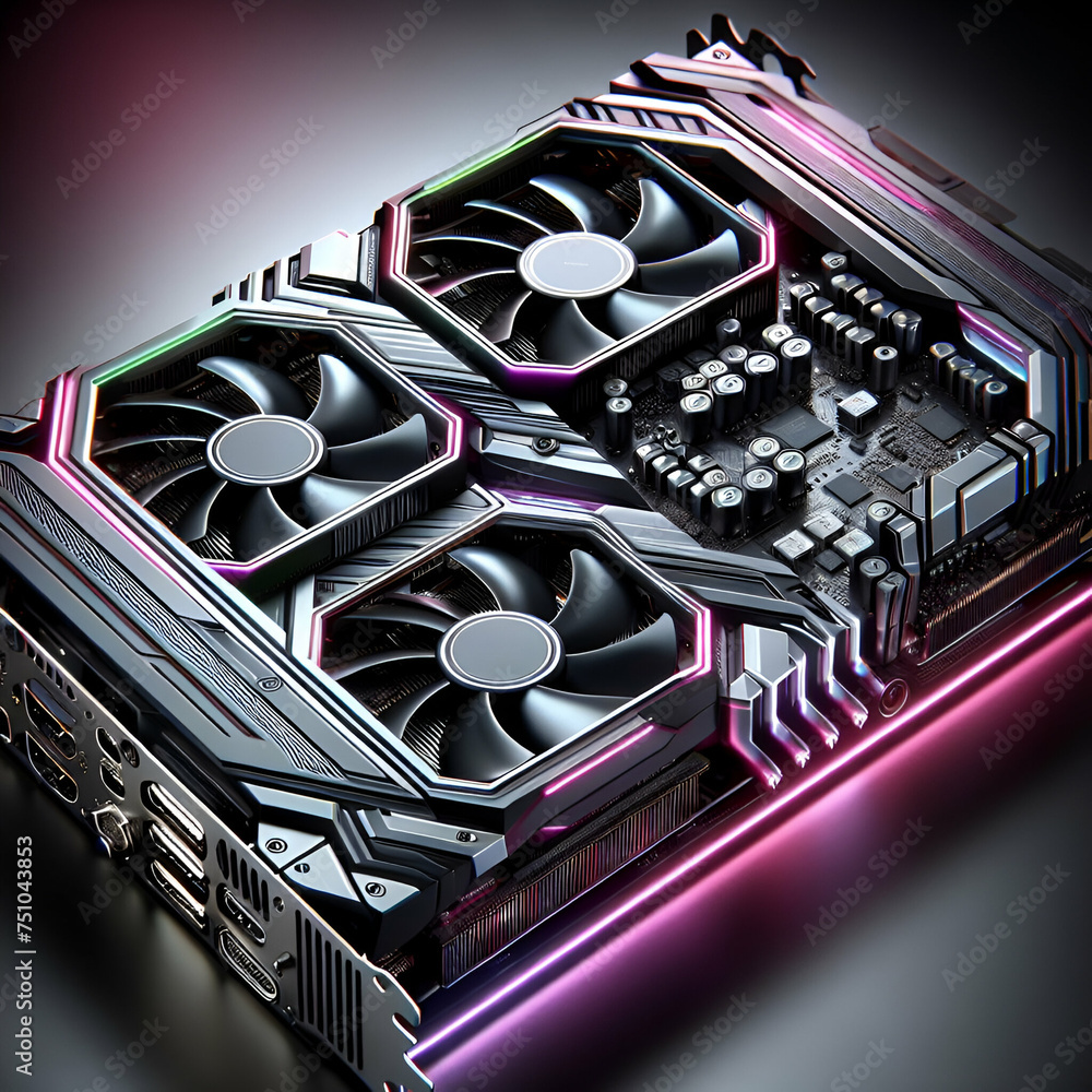 Next generation Modern High-End Powerful Hardware Gaming Computer GPU ...