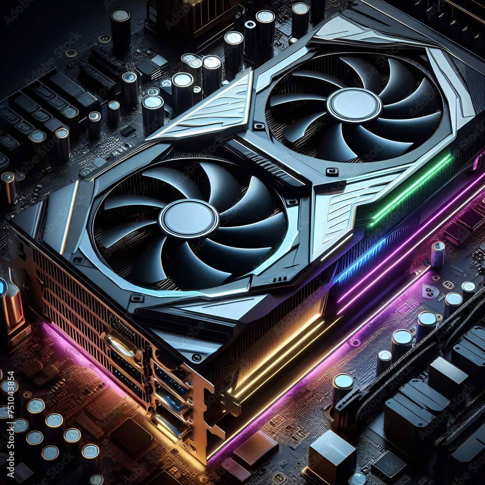 Next generation Modern High-End Powerful Hardware Gaming Computer GPU ...