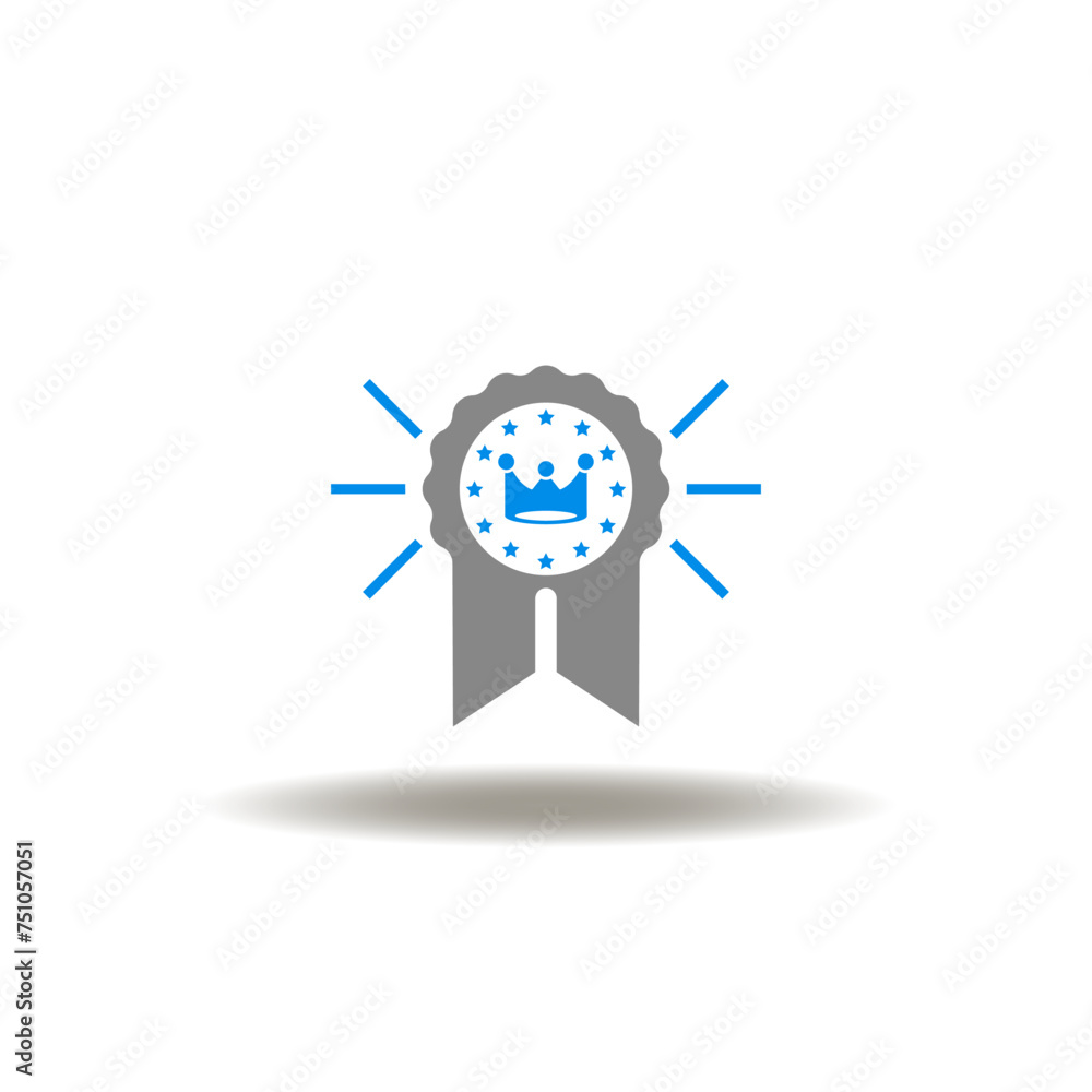 Vecteur Stock Vector illustration of seal or stamp with crown ...