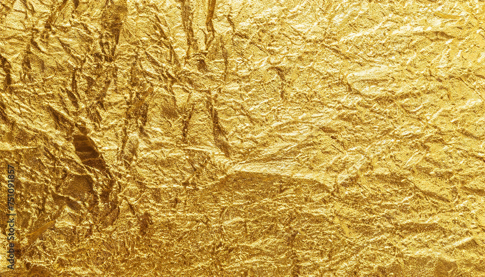 Gold foil Paper clumped texture background, Shiny luxury foil ...