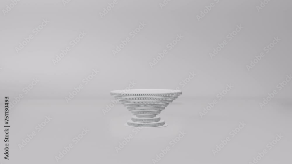 White podium for display scene stage platform showcase, product ...