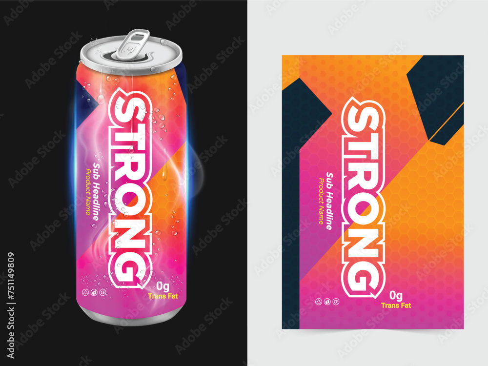 Vecteur Stock Soda in colored aluminum can icons isolated on white ...