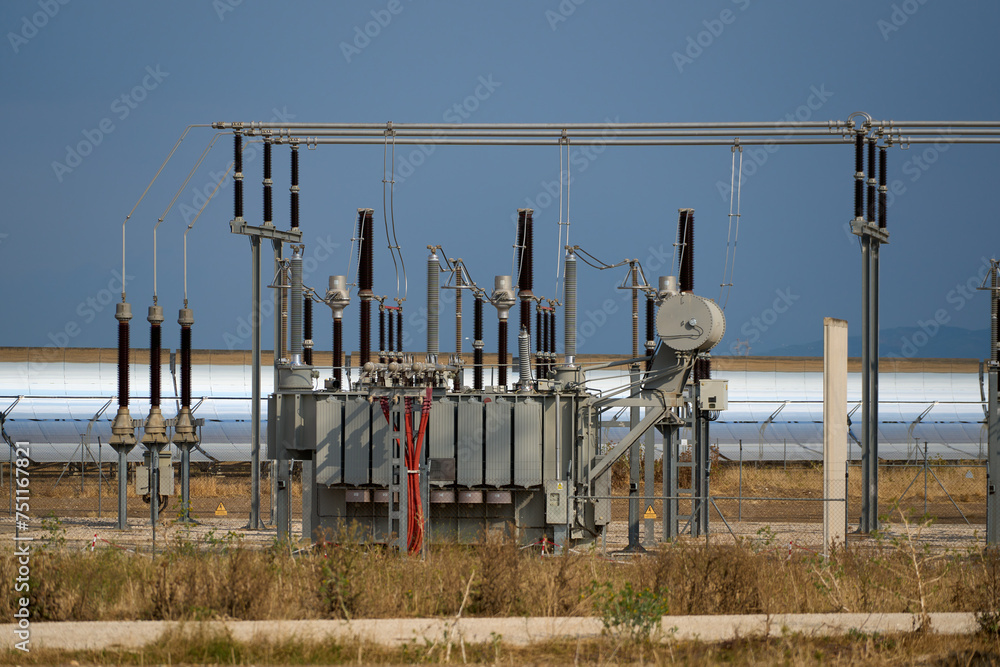 Green energy - substation electricity grid transmission infrastructure ...