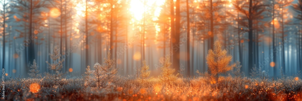 Beautiful Blurred Boreal Forest Background, HD, Background Wallpaper ...