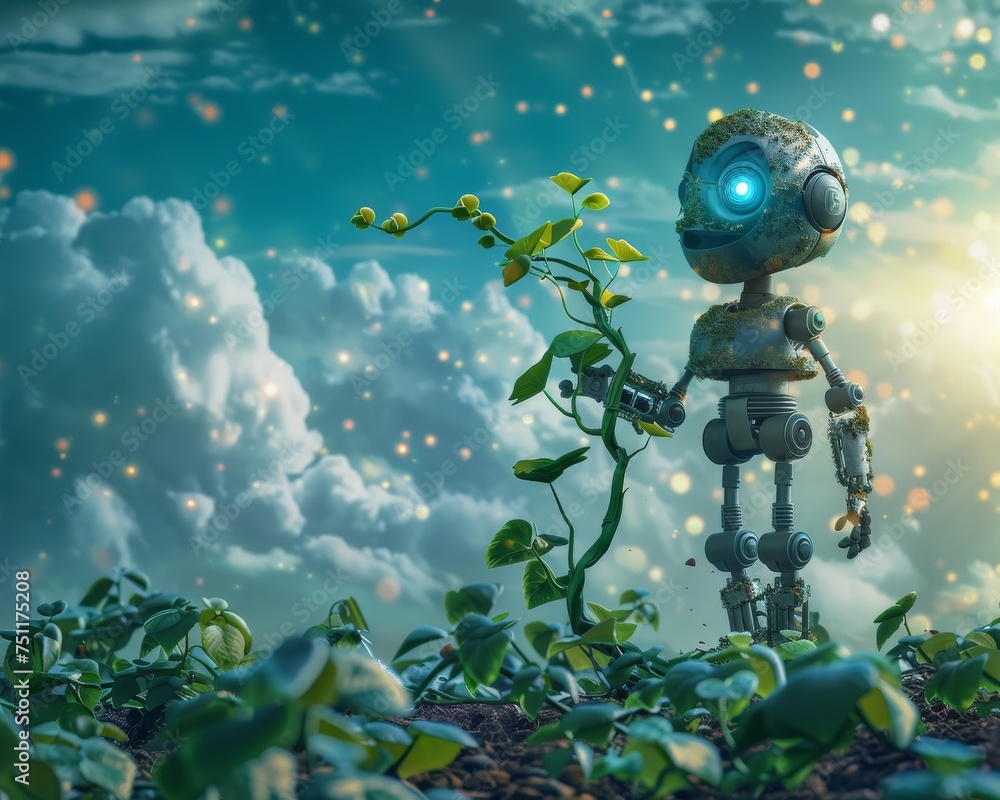A robotic Jack trades his old tech for magic beans leading to a ...