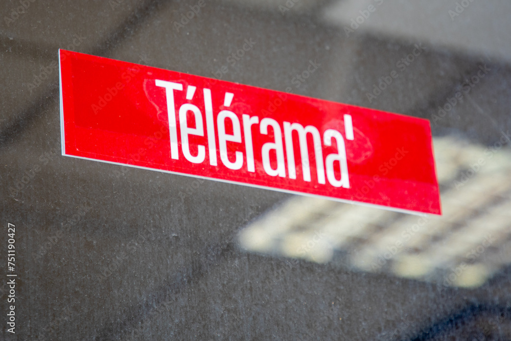 Foto de telerama sign logo and text brand of press weekly French ...