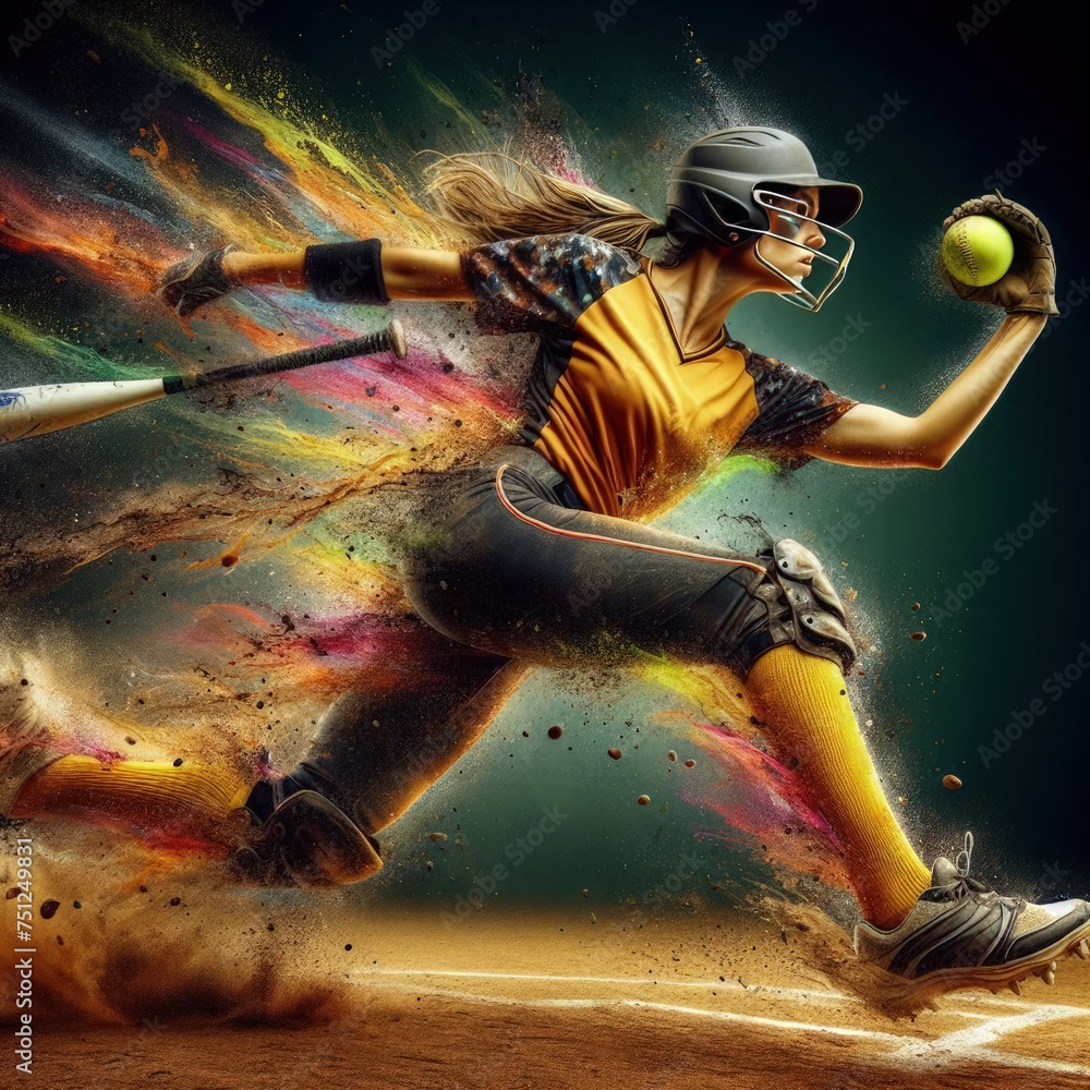 Softball: An Elaborate Illustration and Ultra High-Resolution Softball ...