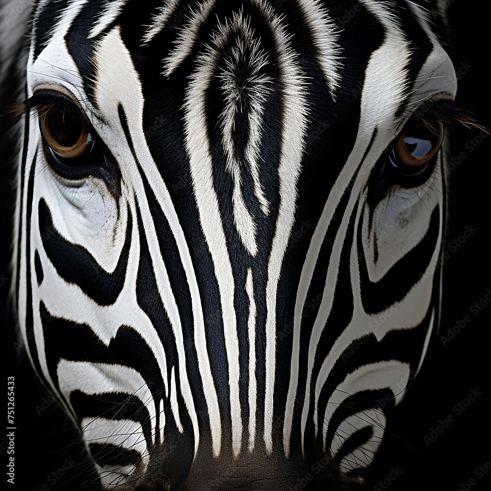 zebra, tier, black, weiß, band, dekor, haut, wild, säugetier ...