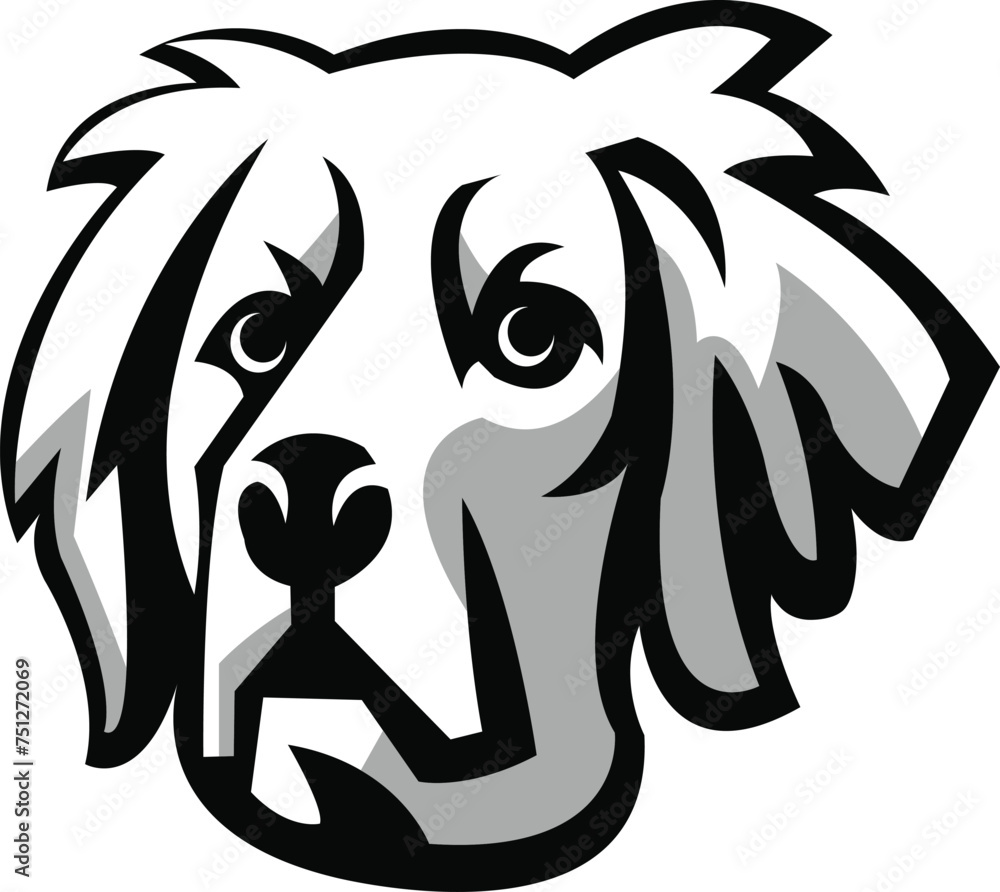 Dog Logo design, Dog sport logo vector , Dog head illustration vector ...