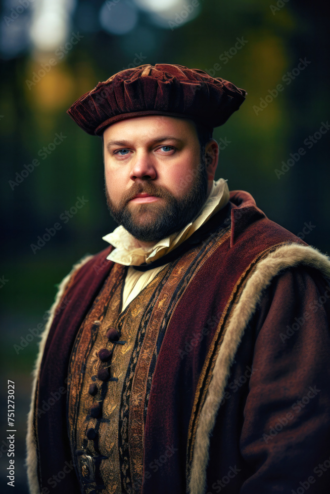 Portrait of Henry VIII after disagreement with Pope Clement VII ...