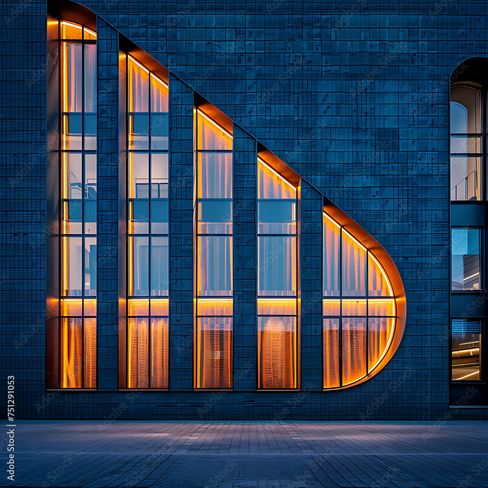 corporate modern office building.The building's minimalist design ...