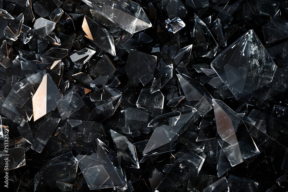 Hyper photo realistic large shards of broken glass, dark gothic fantasy ...