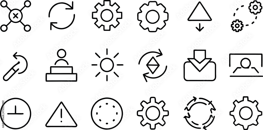 Update, upgrade, progress bar and install concept editable stroke ...