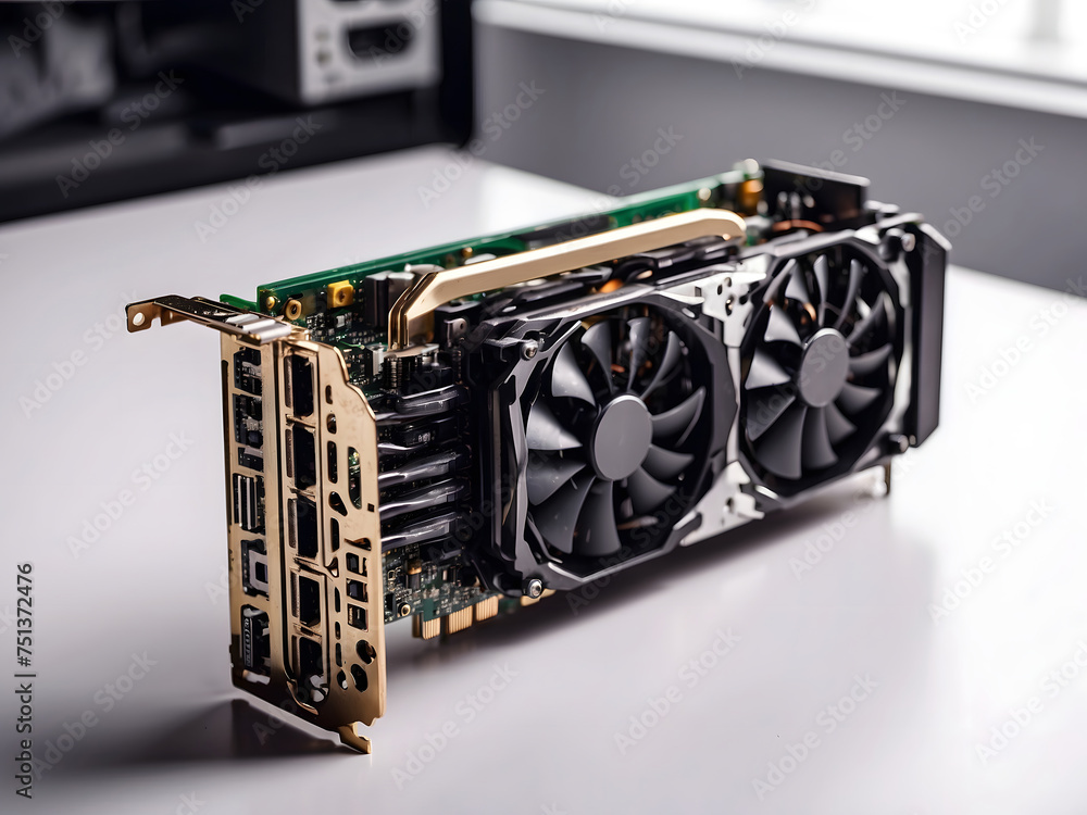 video gaming fast fps graphics card or board hardware for gamers PC or ...