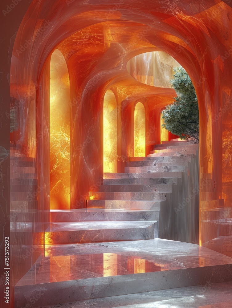 Franchise employees experience immersive VR training through abstract ...