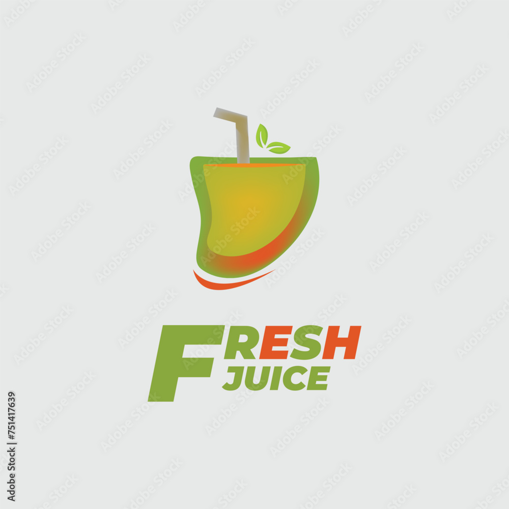 Fresh mango logo images illustration Mango juice logo. Fresh drink ...