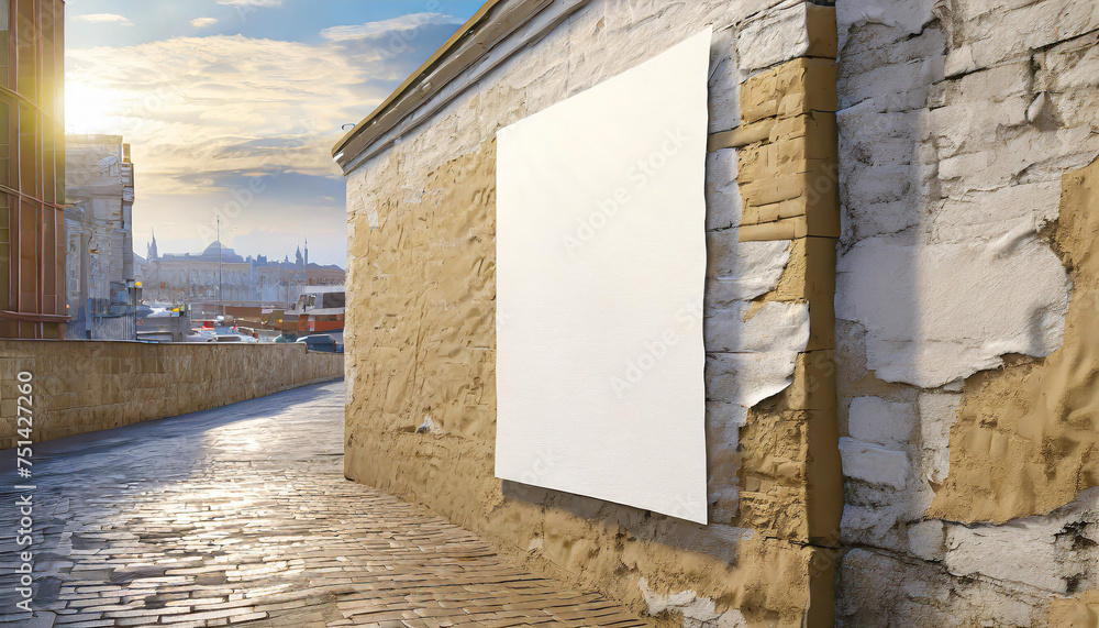 Creased Clear mockup glued sticker advertising 3d propaganda adhesive ...