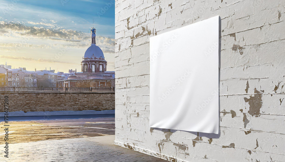 Creased Clear mockup glued sticker advertising 3d propaganda adhesive ...