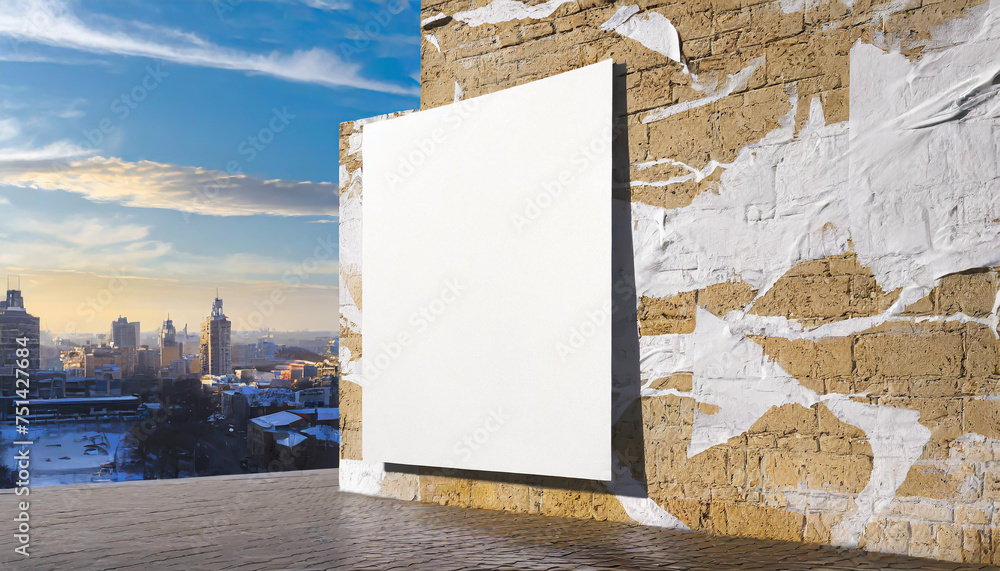 Creased Clear mockup glued sticker advertising 3d propaganda adhesive ...