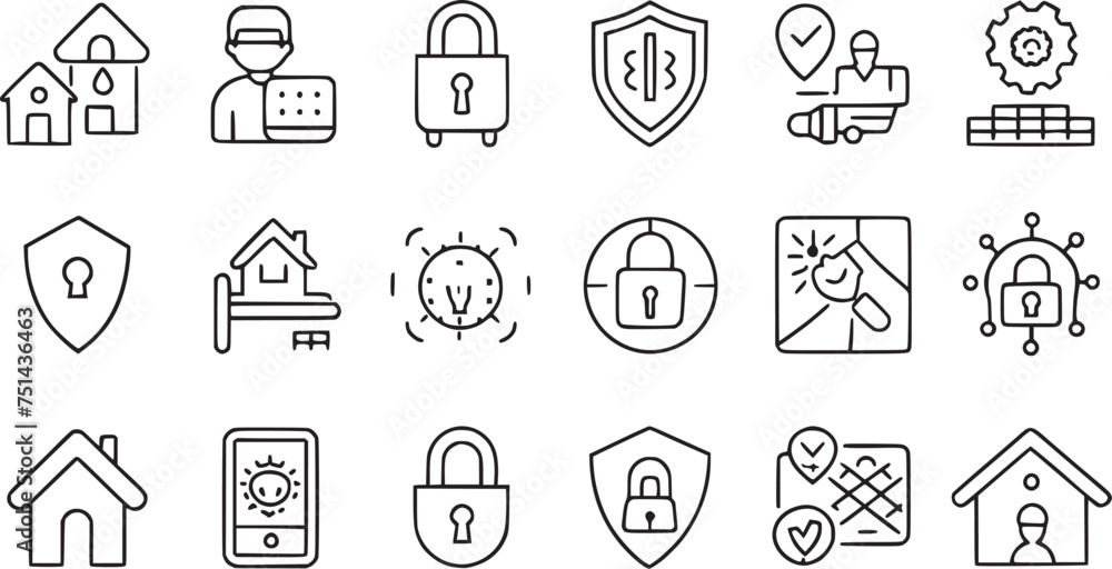 Various types of security include guards, cyber security, passwords ...