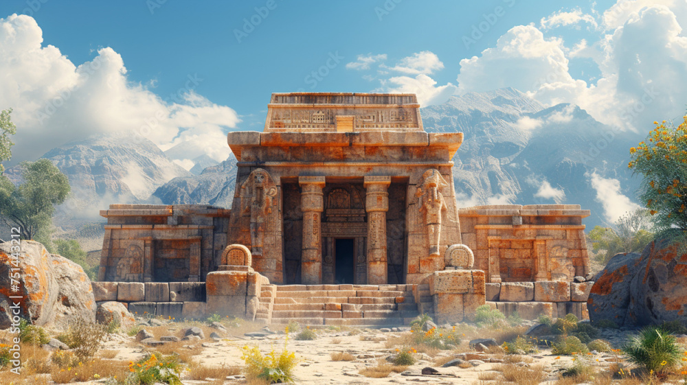 Foto de Reviving Ancient Worship: A Hyper-Realistic CGI Model of an ...